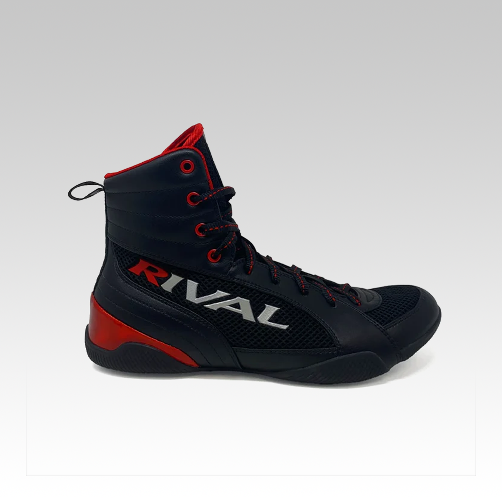 RIVAL RSX-Guerrero Deluxe Boxing Boots - Black/Red | Gym Junkie NZ