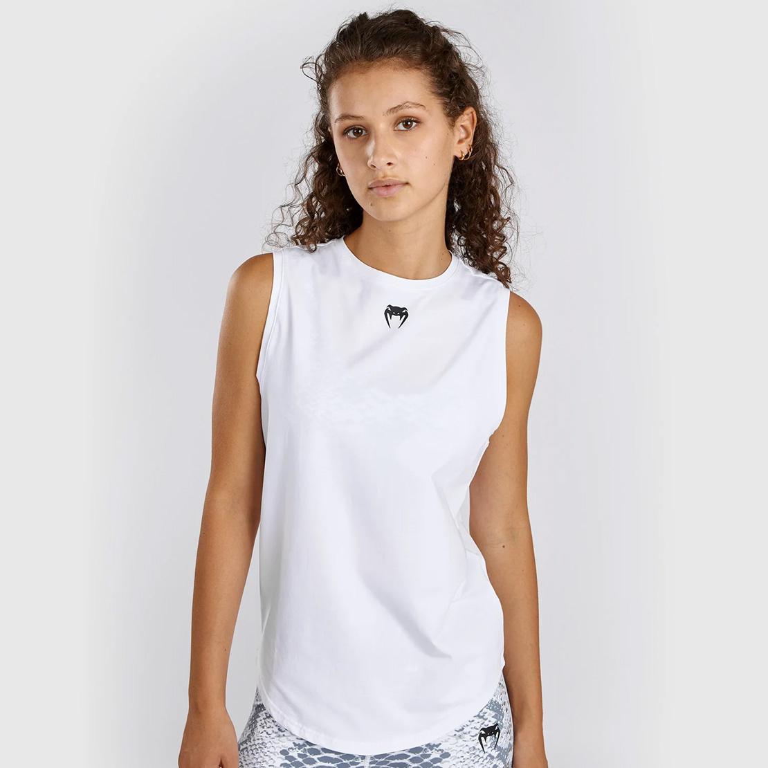 Venum White Snake Tank Top for Women, White | Gym Junkie NZ