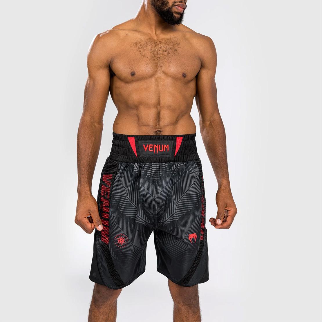 Venum Phantom Boxing Shorts, Black/Red | Gym Junkie NZ