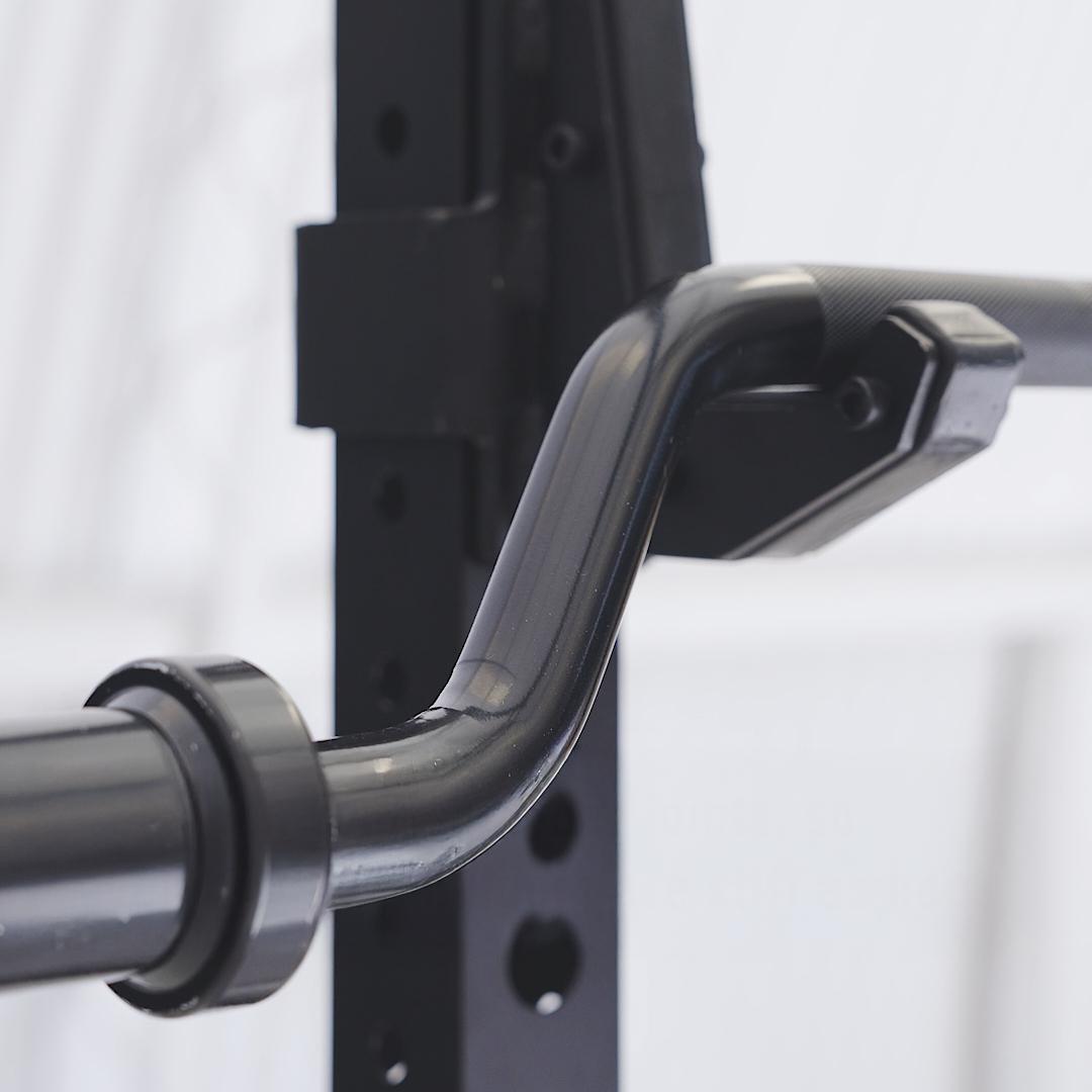 Prodigy Safety Squat Bar – Olympic 50mm | Padded Cambered Barbell