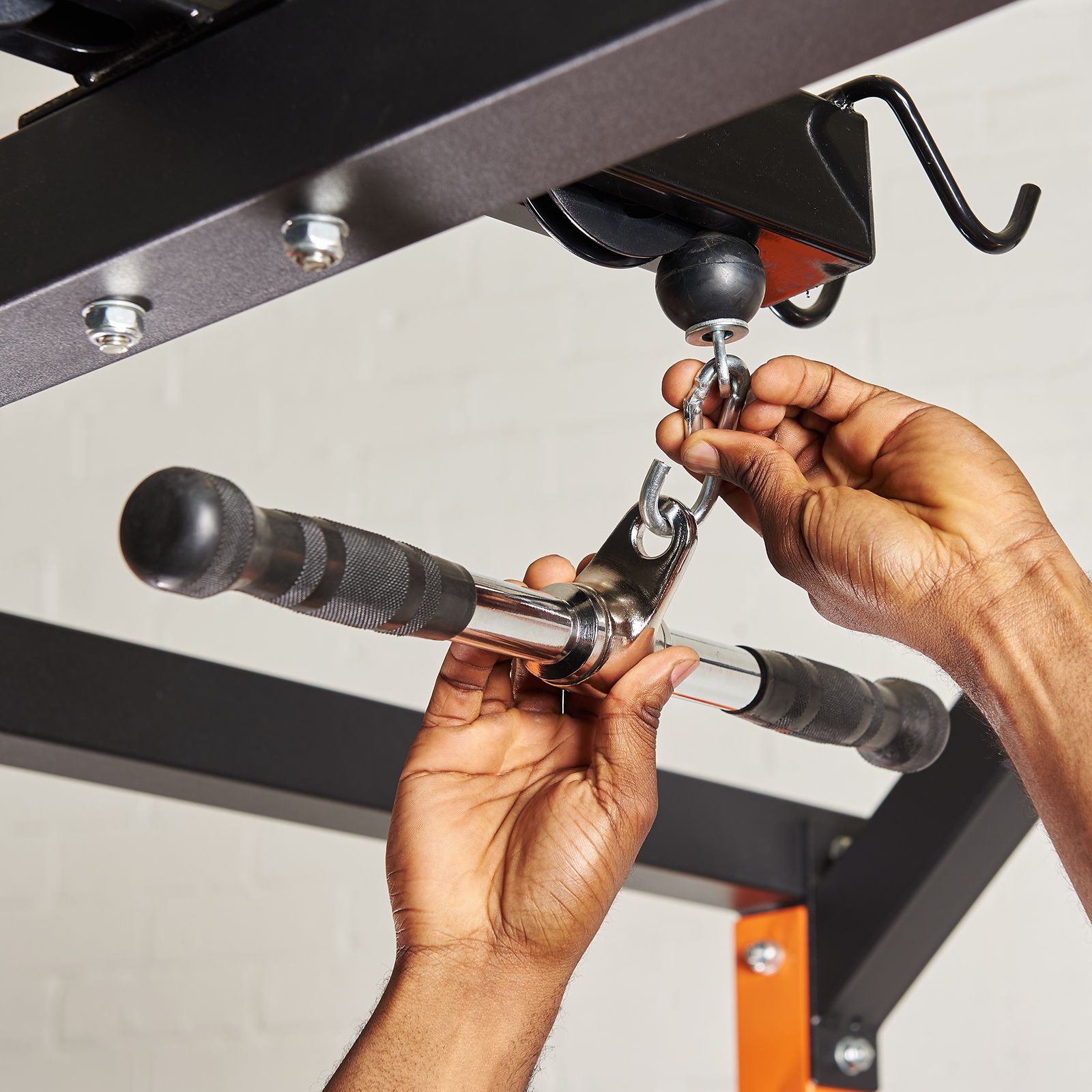 Rotating Straight Bar Cable Attachment | Gym Junkie NZ